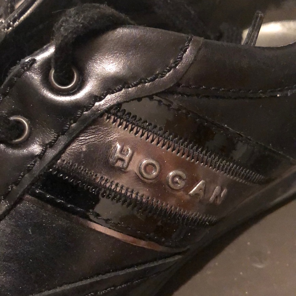 Hogan Black Sneaker With Bronze Logo - Gem